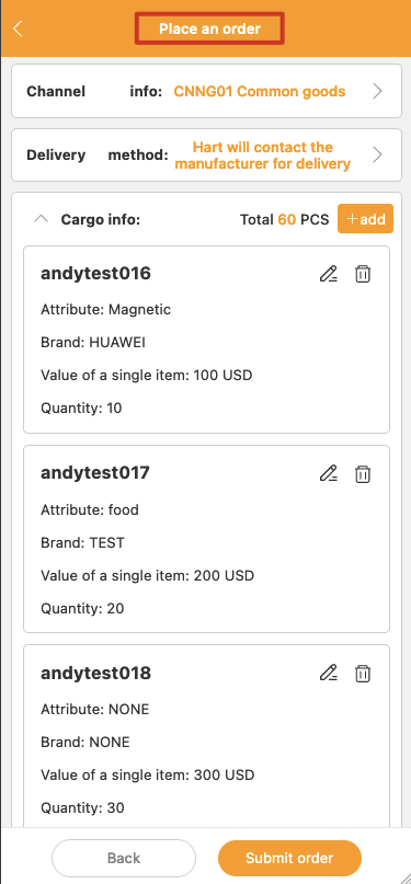 Bug 2884 【h5端下单 首页下单订单列表订单详情】页面顶部字号大小需统一 物流管理系统 禅道